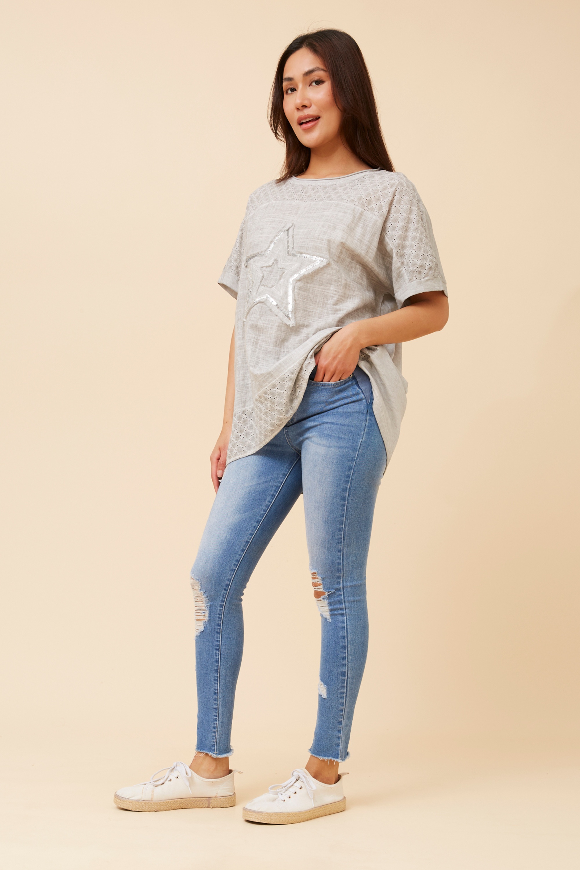 Drai sequin star top & Buy Online & Femme Connection