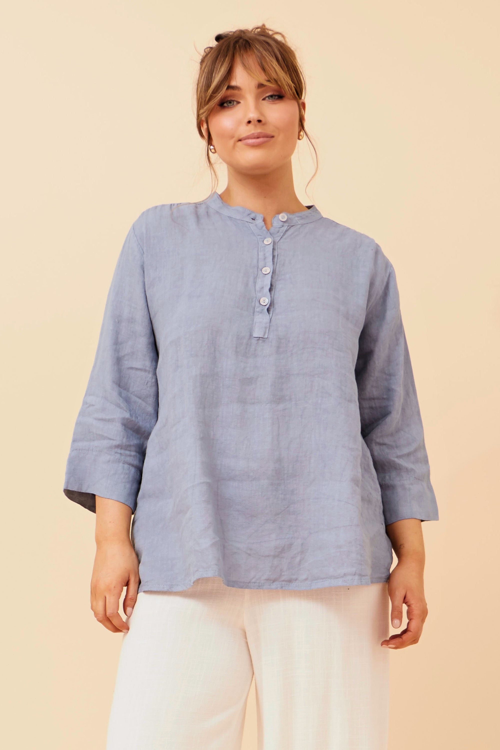 Evren linen top & Buy Online & Femme Connection