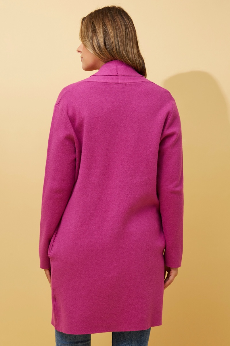 Georgetta solid knit cardigan & Buy Online & Femme Connection