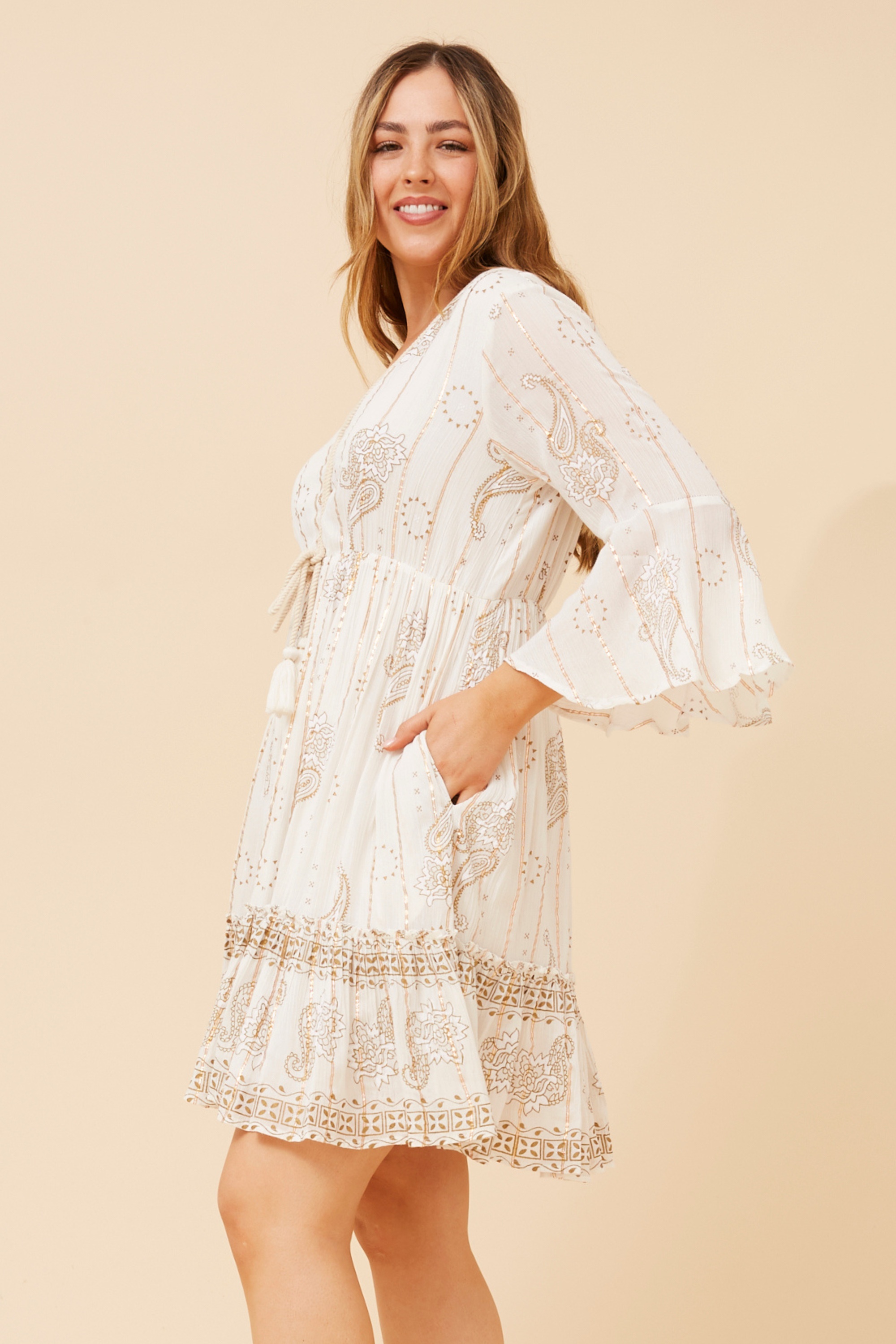Jamelia paisley print dress & Buy Online & Femme Connection