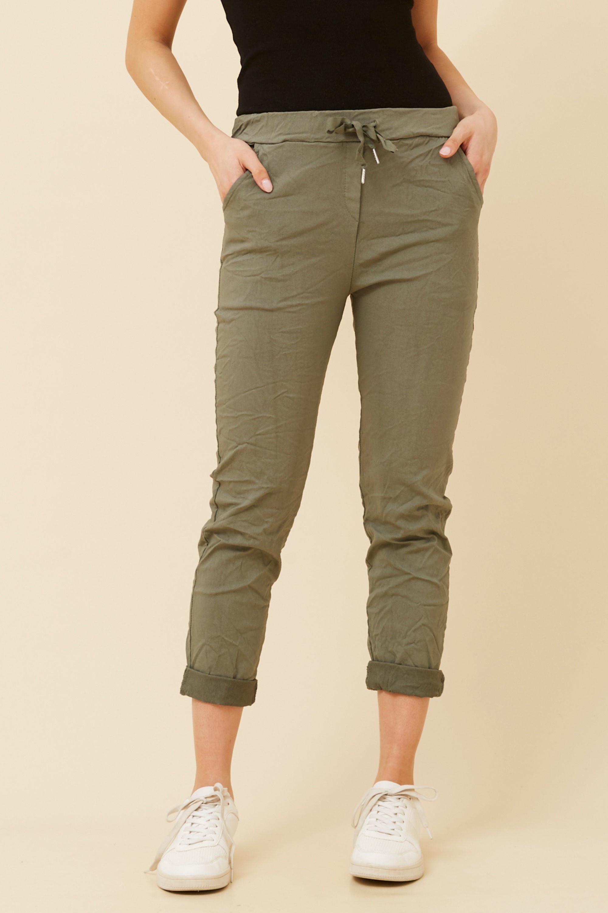 Janja solid jogger pants & Buy Online & Femme Connection