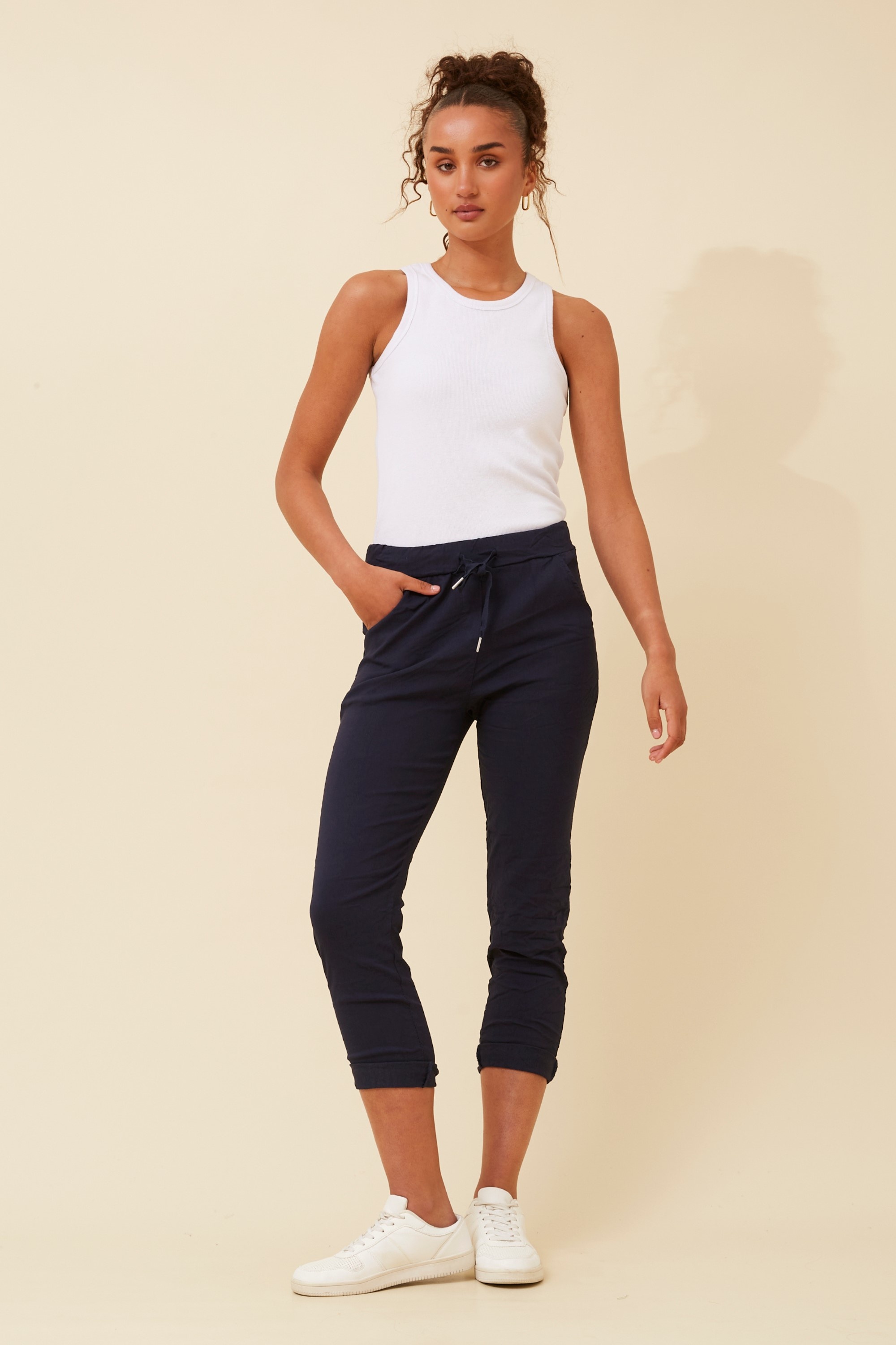 Janja solid jogger pants & Buy Online & Femme Connection