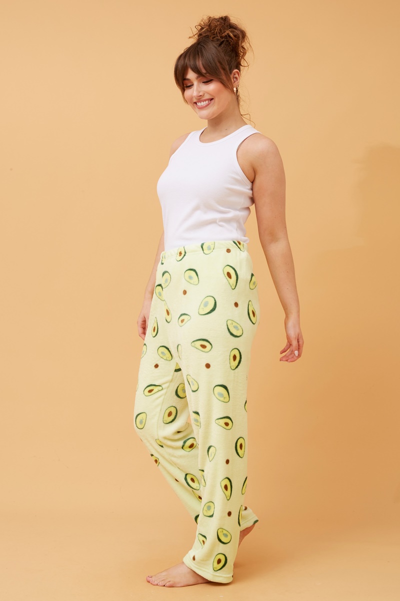 Lee avocado print plush pyjama pants & Buy Online & Femme Connection