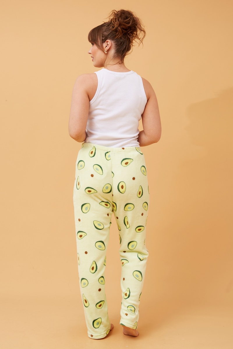 Lee avocado print plush pyjama pants & Buy Online & Femme Connection
