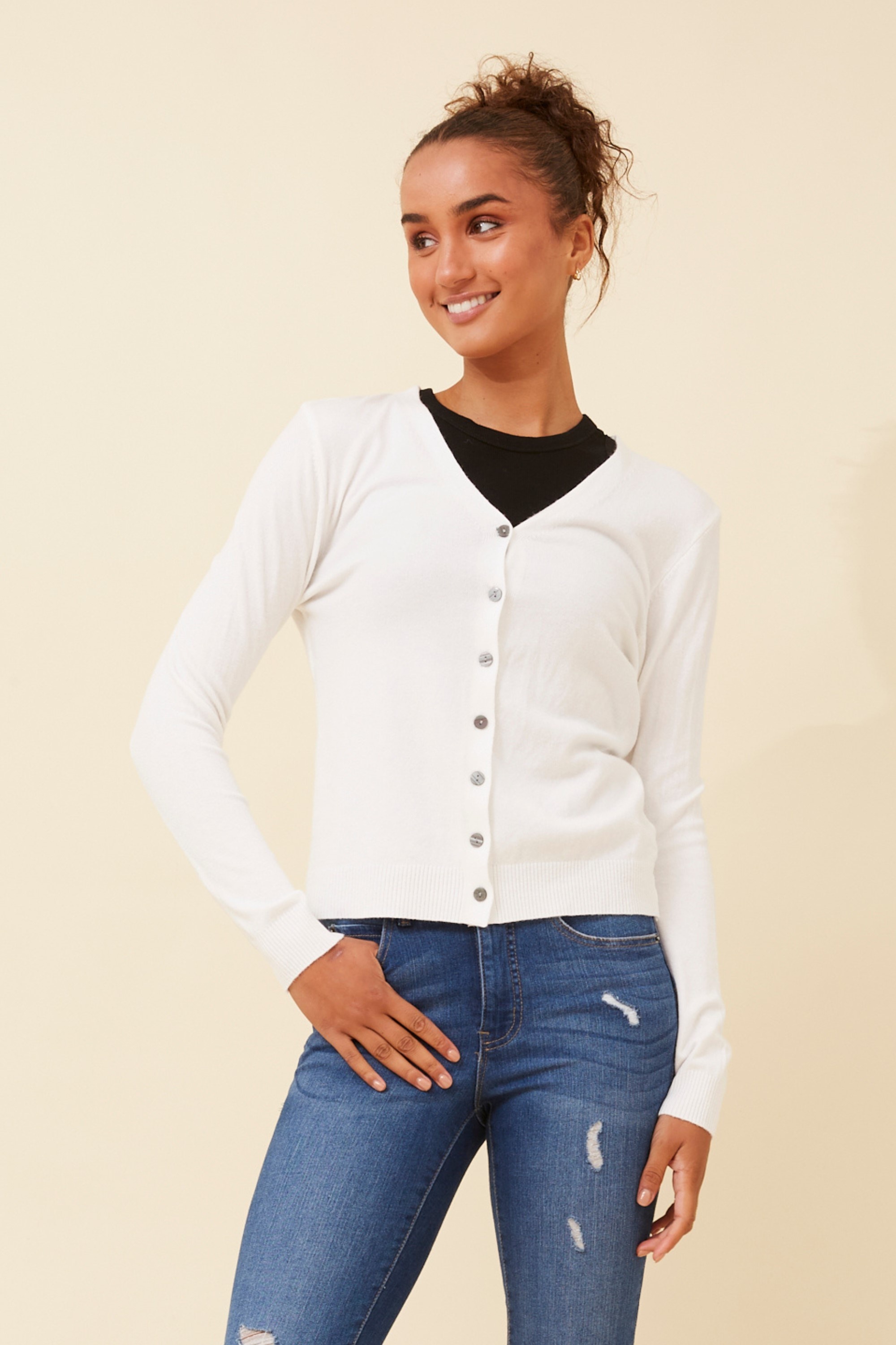 Shontay solid knit cardigan & Buy Online & Femme Connection