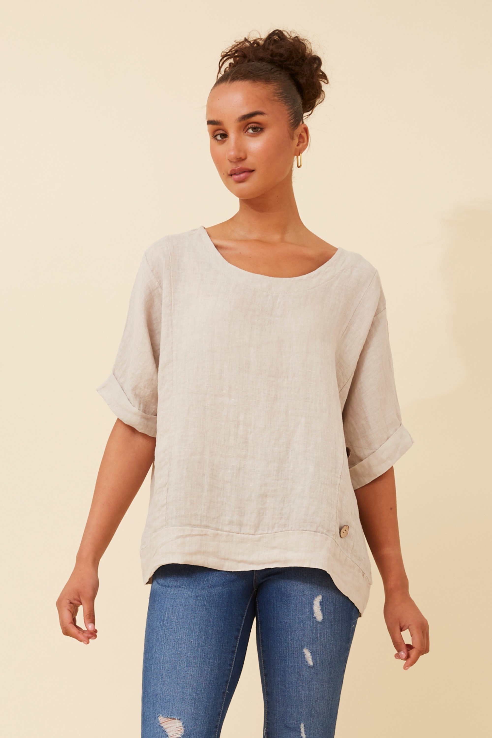 Sien linen top & Buy Online & Femme Connection