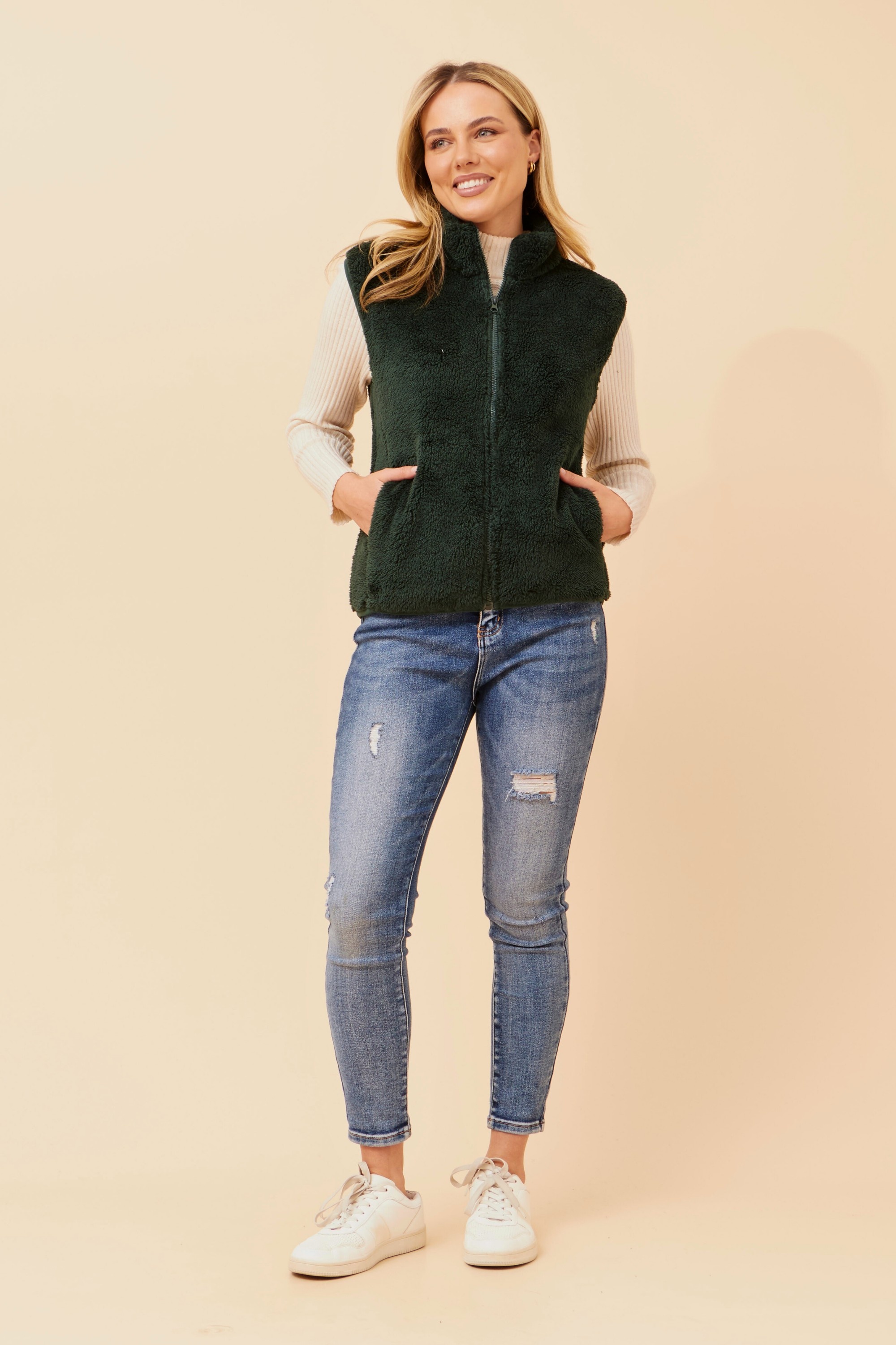 Zabrina faux fur vest & Buy Online & Femme Connection