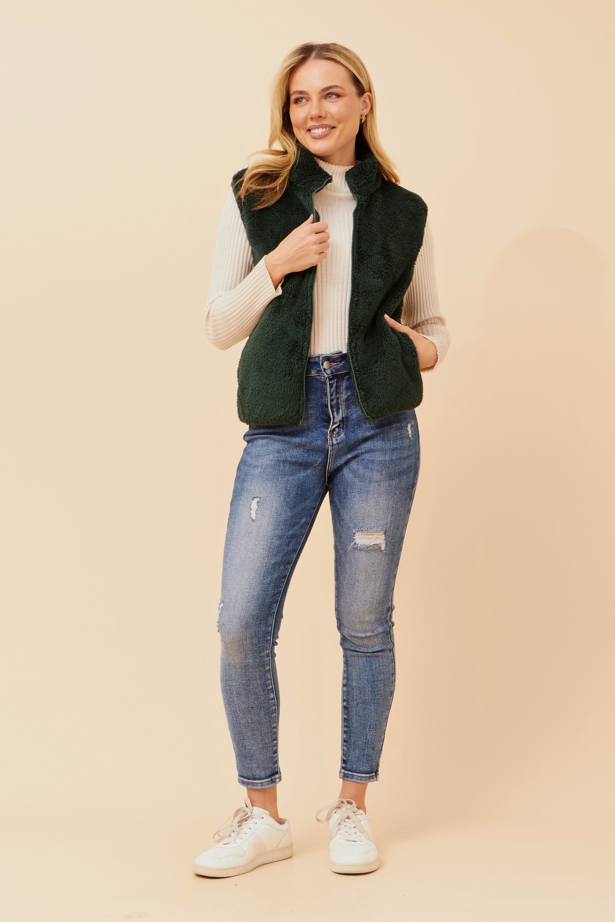 Zabrina faux fur vest & Buy Online & Femme Connection